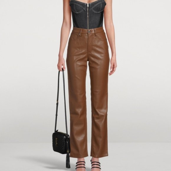 Good American | Pants & Jumpsuits | Good American Good Icon Faux ...